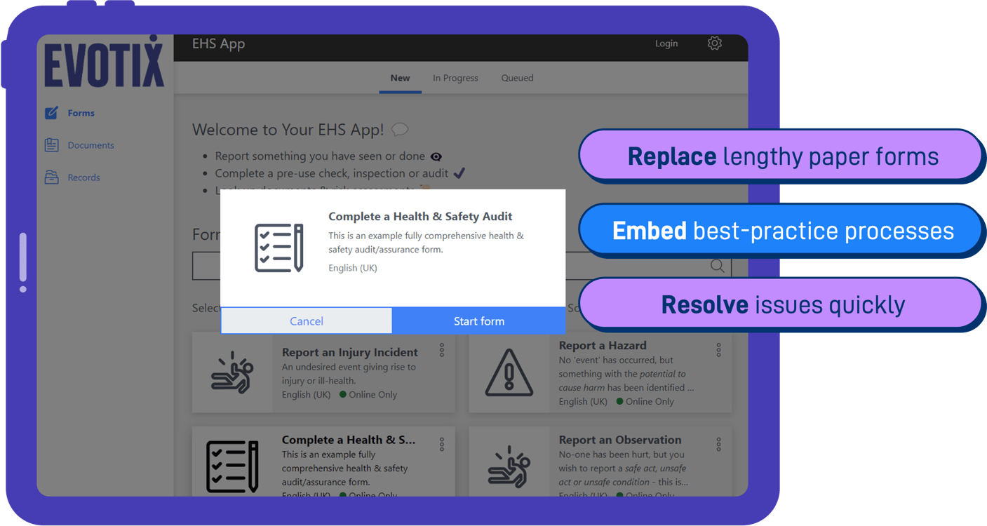 Audit and Inspection Software | Evotix
